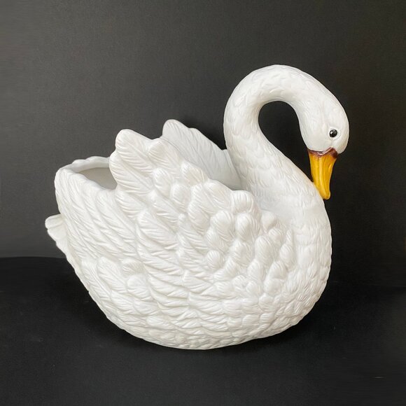 Inarco | Accents | Vintage 983 Inarco Swan Planter With Yellow Beak ...